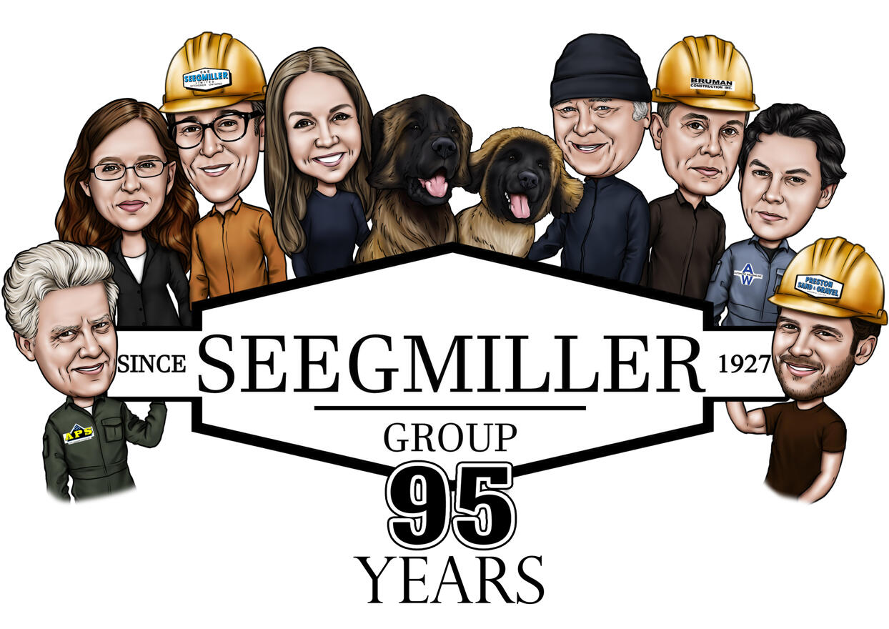 Construction Workers Cartoon Logo