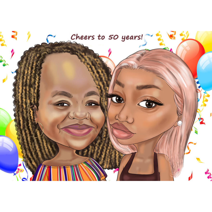 50 Anniversary Drawing for Mother