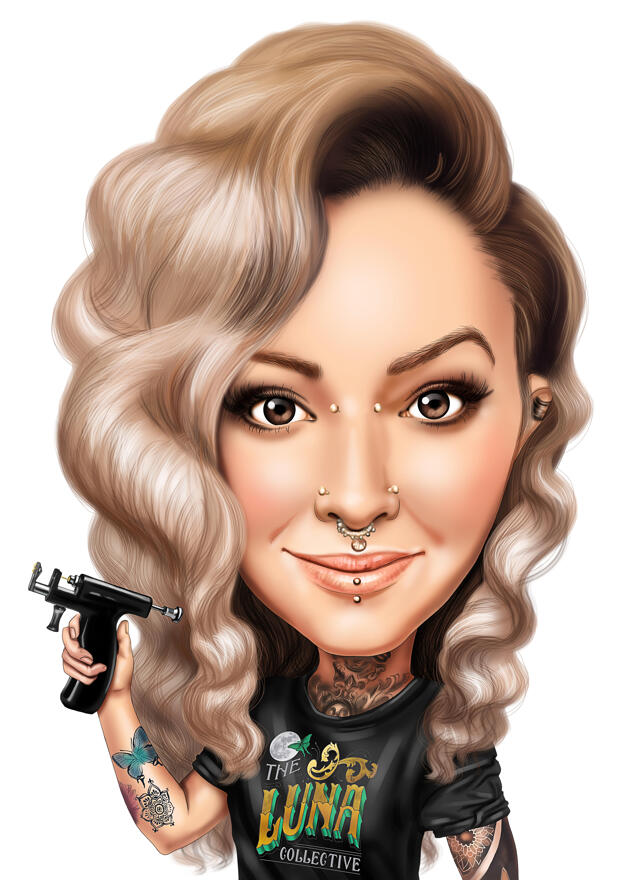 Beauty Master Cartoon Holding Object