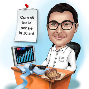 Charming Financial Art: Accountant Drawing with Calculator and Money💸🖩👛 ...