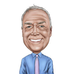 Colored Caricature of 1 Person from Photos