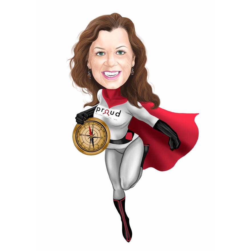 Superhero Awards for Employees - Custom Cartoons