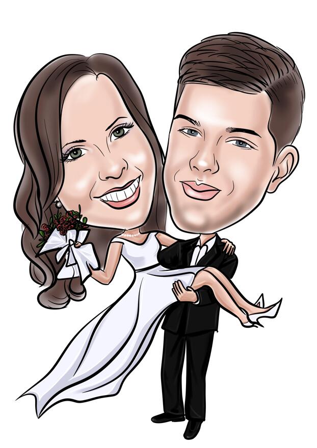 Bride And Groom Cartoon