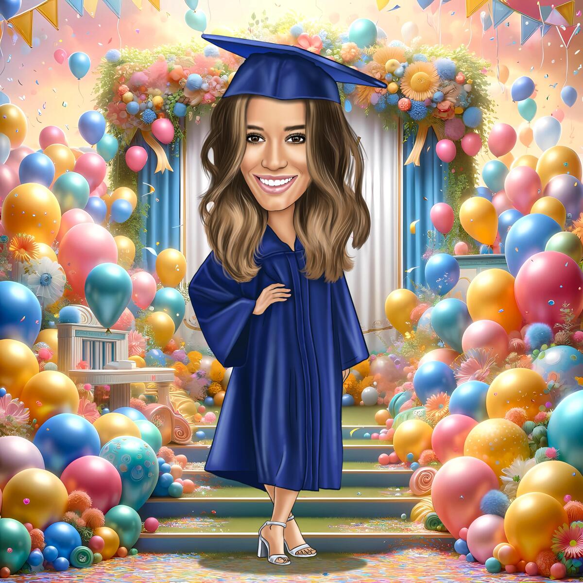 Custom Graduation Caricature Gift