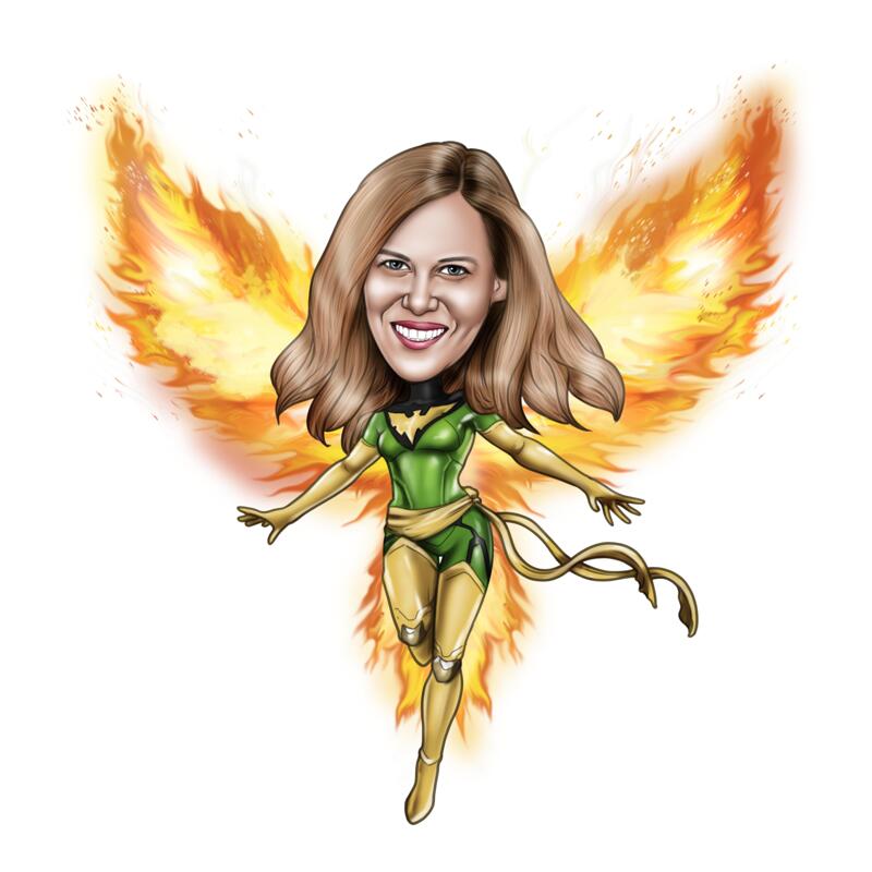 Superhelden-Lehrer-Cartoon-Zeichnung