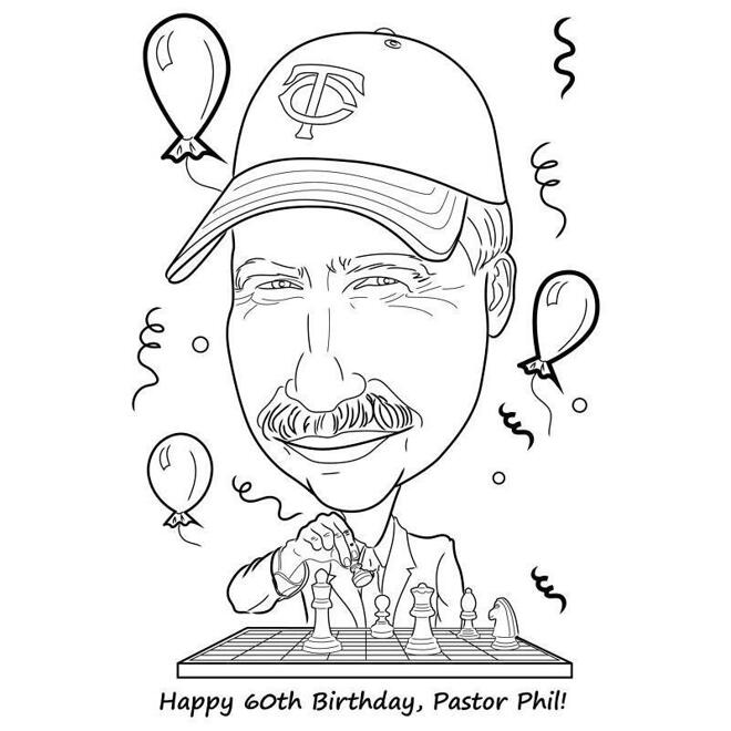 Outline Caricature Hand-Drawn from Photos