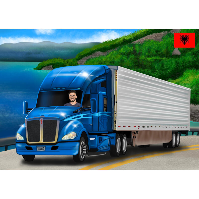 Custom Semi Truck Drawings
