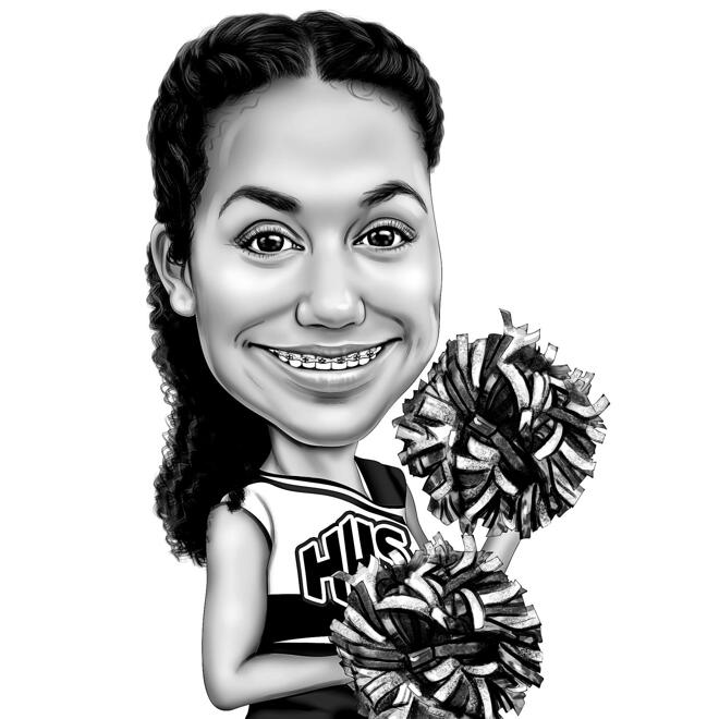 Cheerleaders Drawing