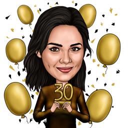 Make their 30th Birthday Unforgettable with a Unique and Fun Drawing🎂🎁🎨 ...