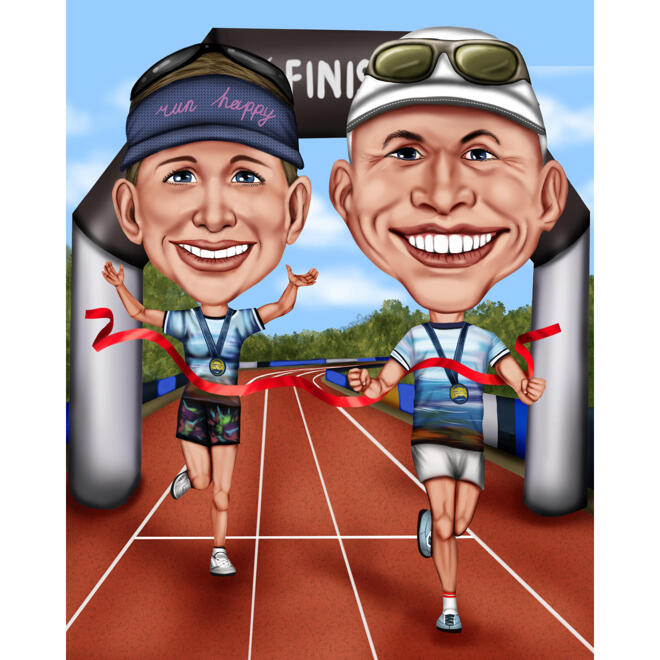 Caricature After Running